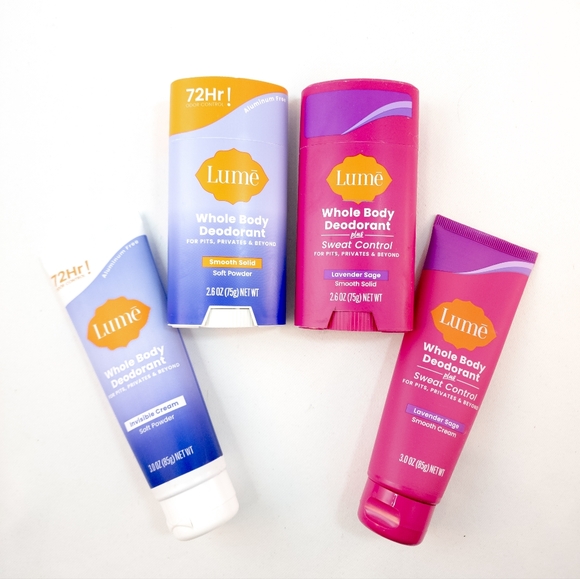 Lume | Bath & Body | Lume Whole Body Deodorant And Cream 4pack | Poshmark